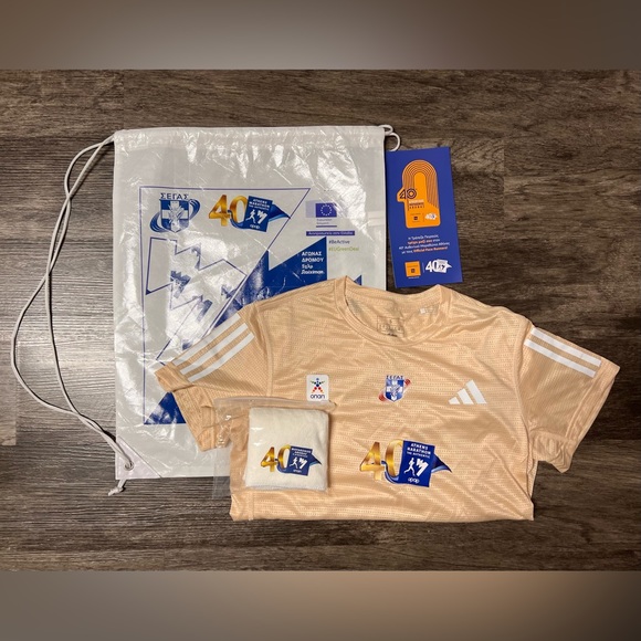 adidas | Tops | New 223 Athens Marathon Bundle Women Adidas Shirt Bag Magnet Towel | Poshmark